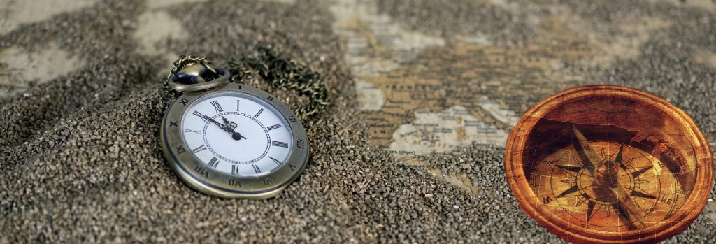 Map Watch Compass Clock - The Adventures Of Mystic Investigations