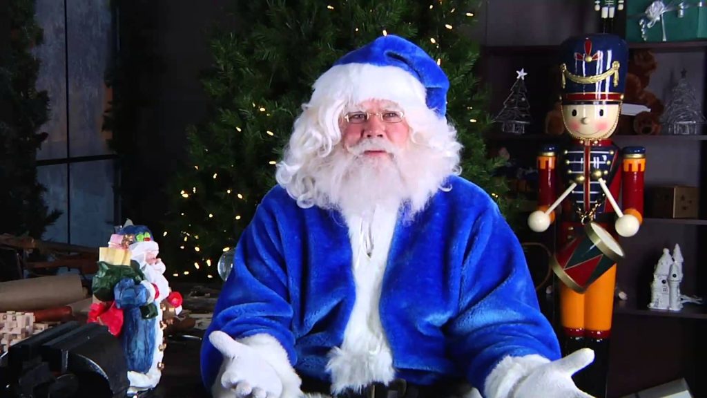 Blue Santa - Mystic Christmas Blog