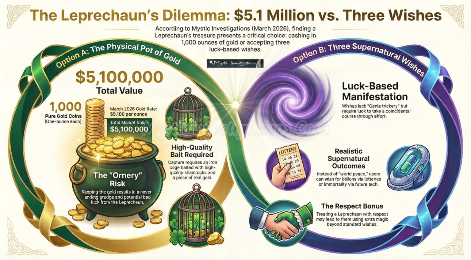🪙 How Much Is A Leprechauns Pot Of Gold Worth? | Ask Mystic Investigations